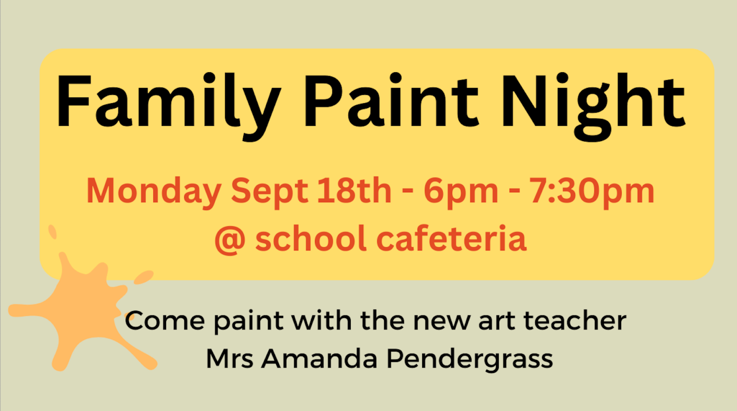 PTO Family Paint Night - Monday, September 18th, 6pm - St. Francis ...